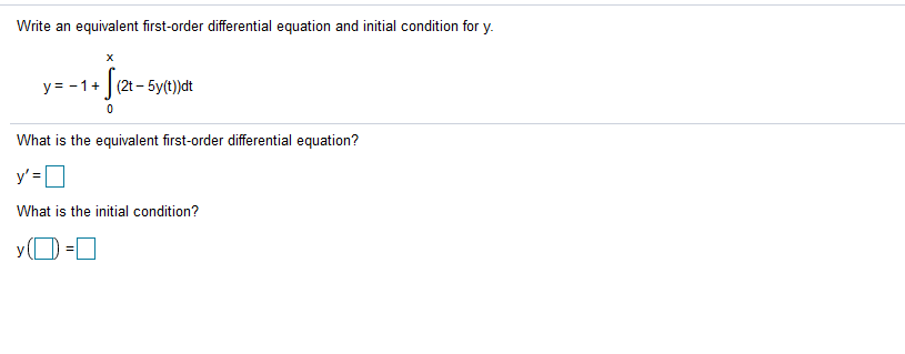 Solved Write an equivalent first-order differential | Chegg.com