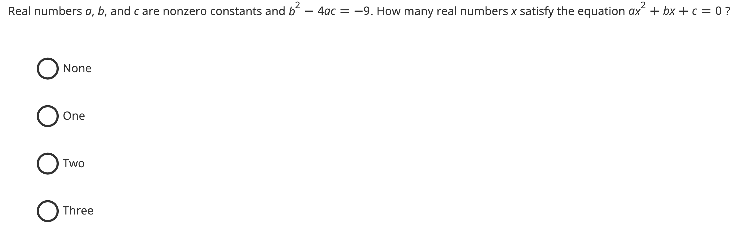 Solved Real Numbers A B And C Are Nonzero Constants And
