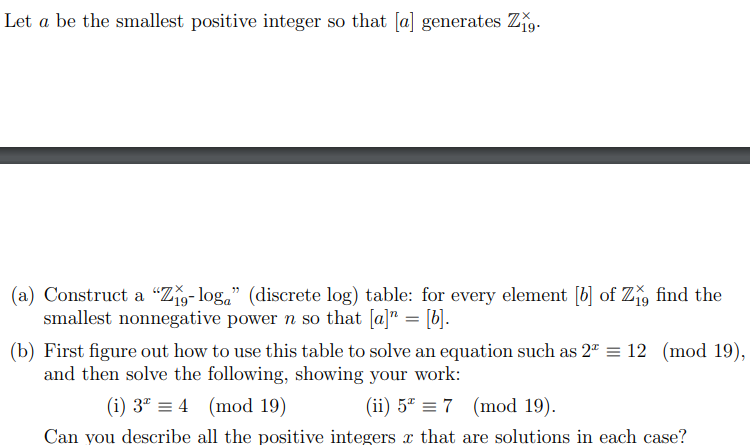 Solved Let a be the smallest positive integer so that [a] | Chegg.com