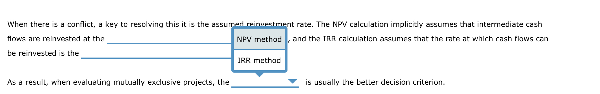 Solved 6. Understanding the NPV profile If an independent | Chegg.com