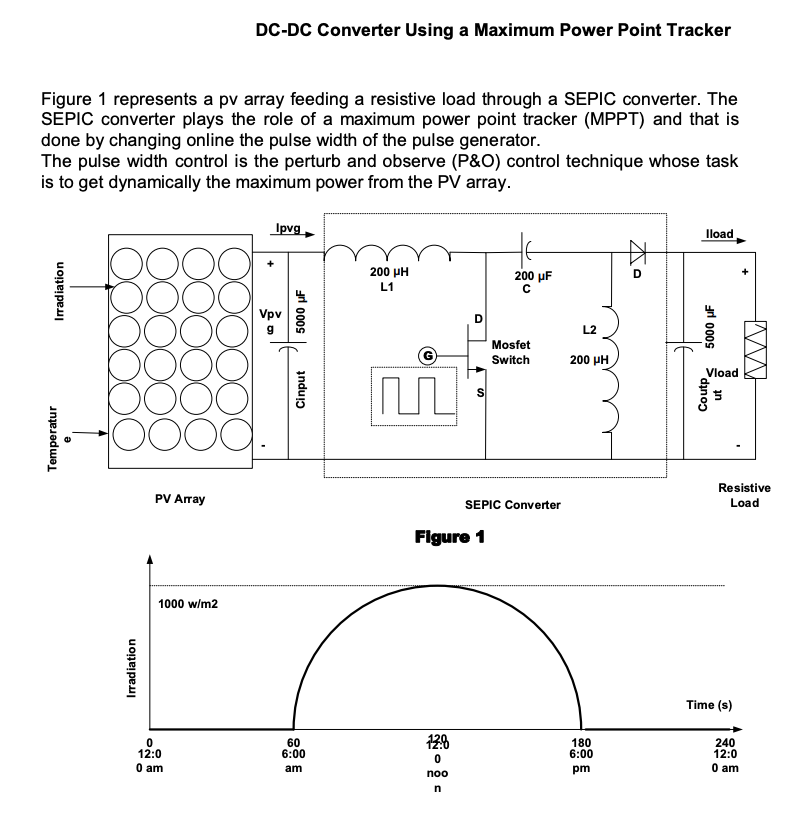 Solved DC-DC Converter Using a Maximum Power Point | Chegg.com