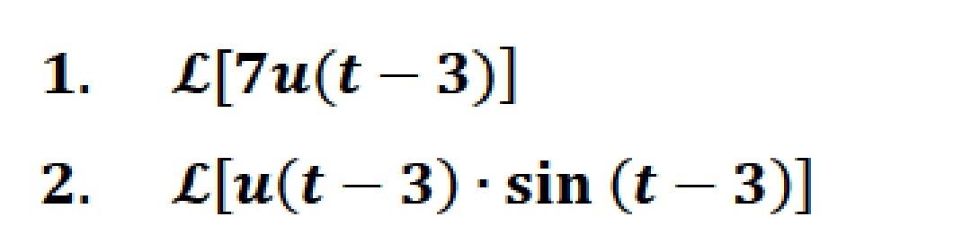 Solved Heaviside function Laplace transform and inverse | Chegg.com