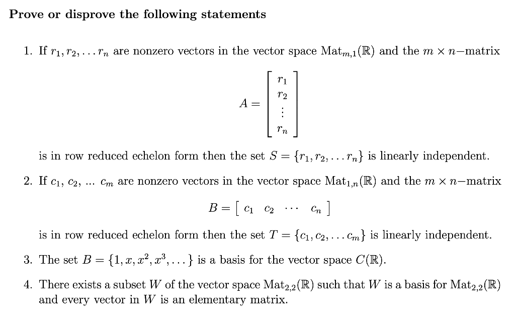 Solved If r1, r2, . . . rn are nonzero vectors in the | Chegg.com