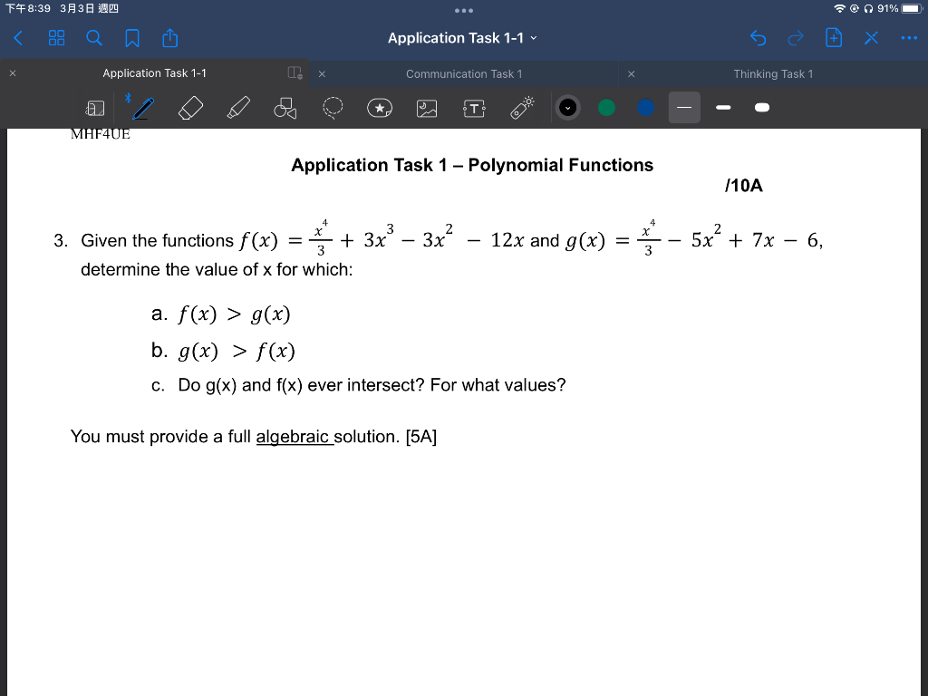 Solved T#8:39 338 39 @ 91% 0 Application Task 1-1 | Chegg.com