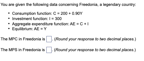 Solved You are given the following data concerning | Chegg.com