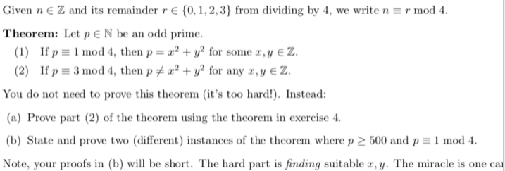 Solved Prove the following theorem Theorem: Let z, y E Z and | Chegg.com