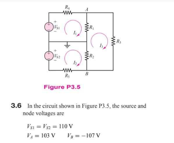 Solved In the circuit shown in Figure P3.5, the source | Chegg.com