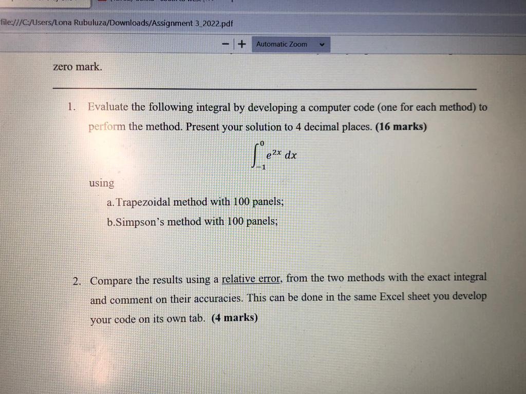 Solved (Due date for submission: Wednesday 21st September, | Chegg.com