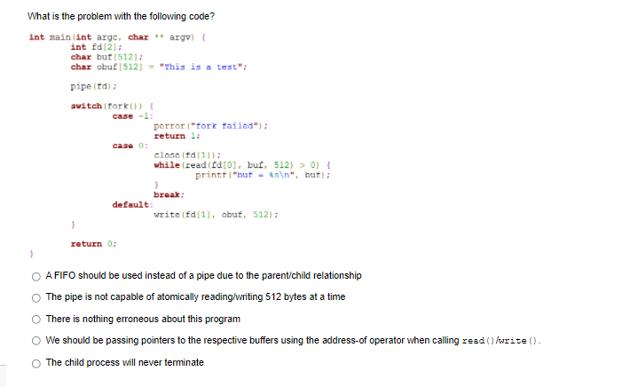 Solved What Is The Problem With The Following Code Int