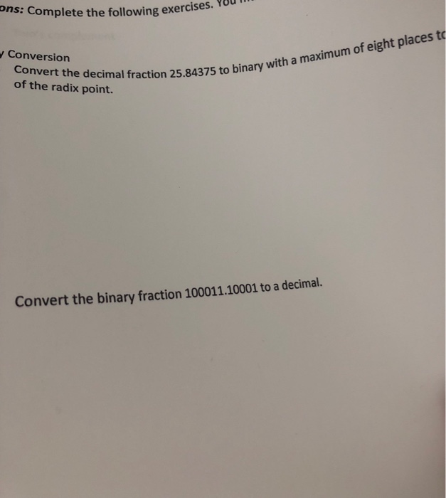 Solved assume 8 bit integers subtract 25-45 in binary using | Chegg.com