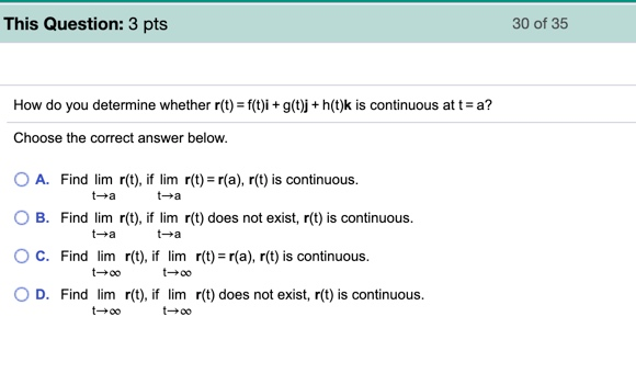 Solved This Question: 2 pts 29 of 35 Given a two-dimensional | Chegg.com