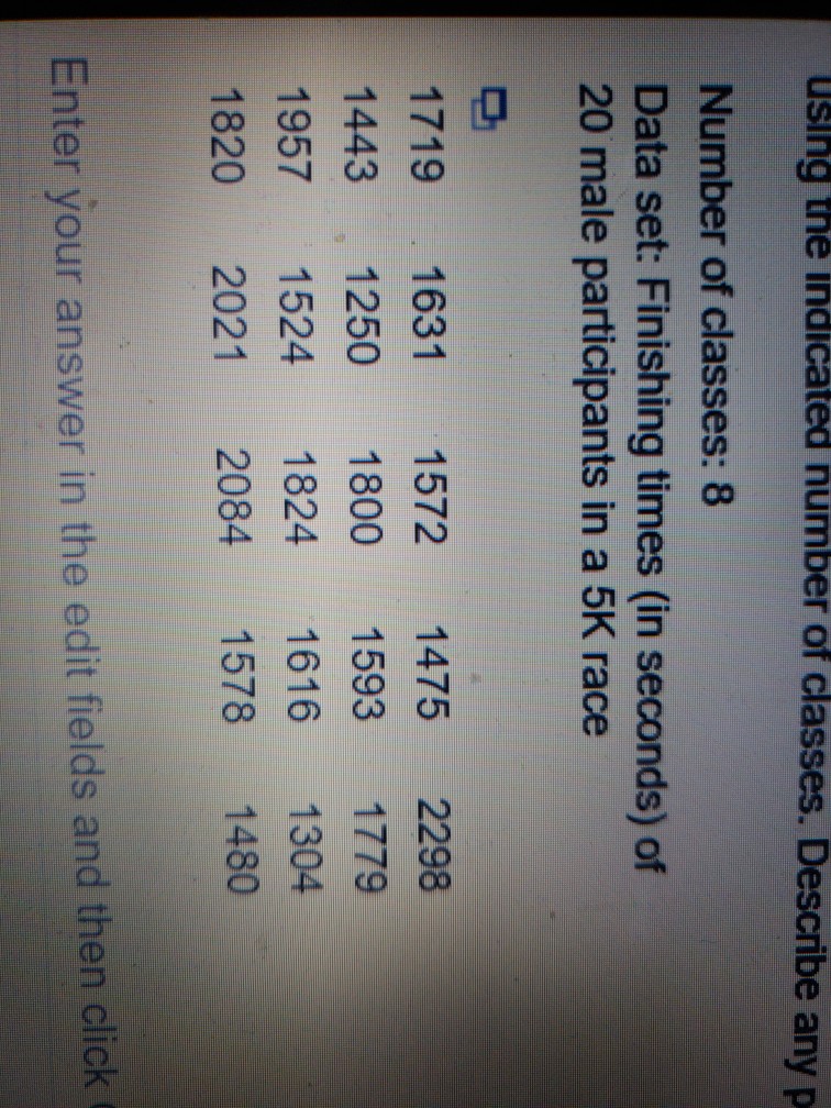 Solved Construct A Frequency Distribution And A Frequency 7610