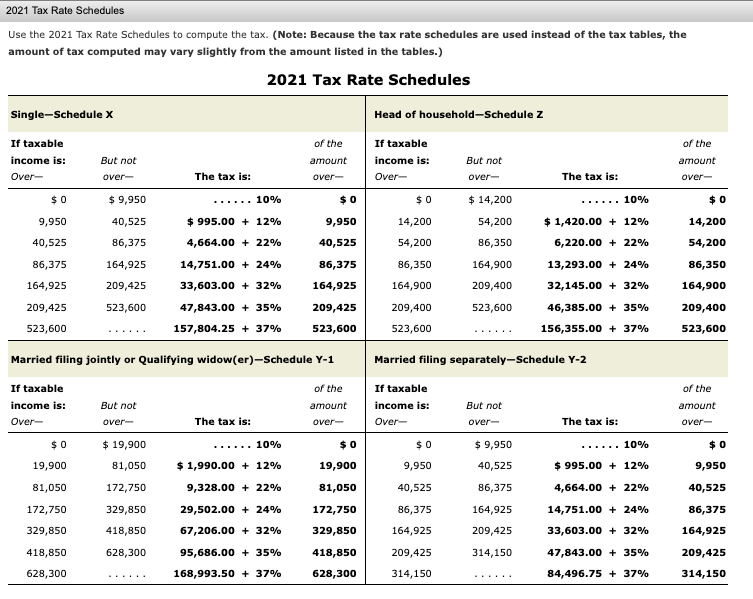 Note: This problem is for the 2021 tax year. Lance H. | Chegg.com