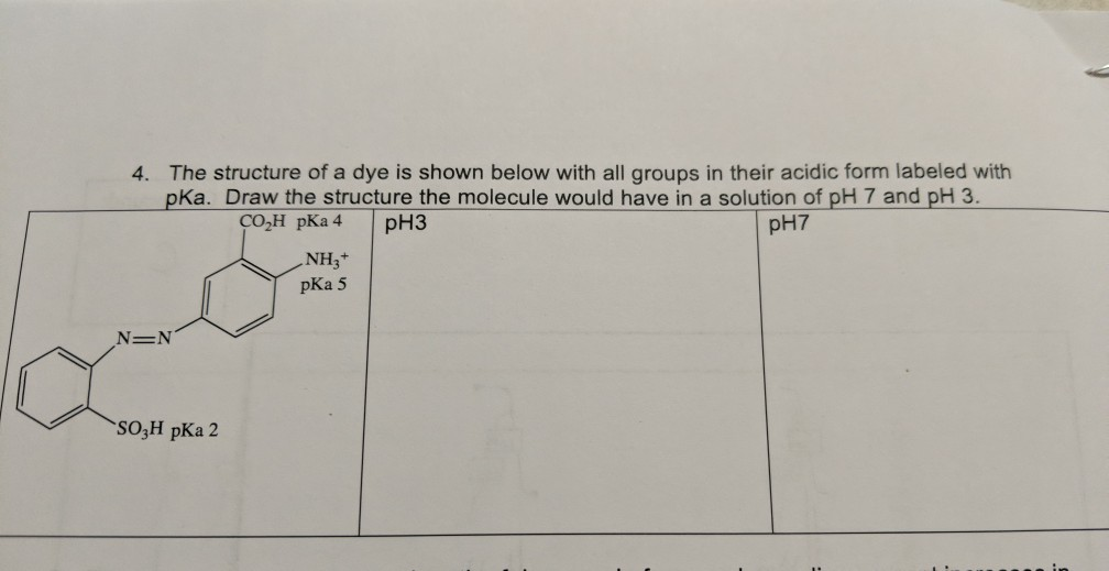 Solved 4. The structure of a dye is shown below with all | Chegg.com