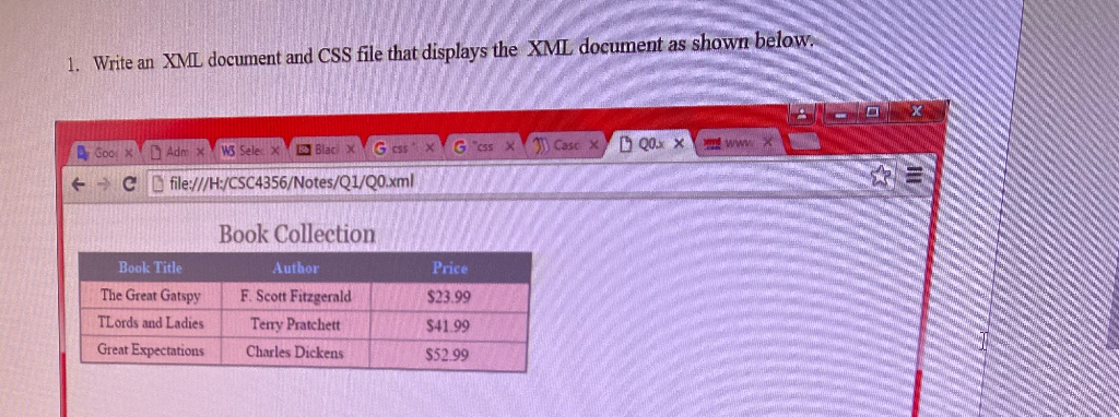 Solved I need to get the css details exactly right. It also | Chegg.com