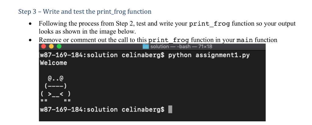 Solved Part 1 - Ascii Art Write a set of functions that will | Chegg.com