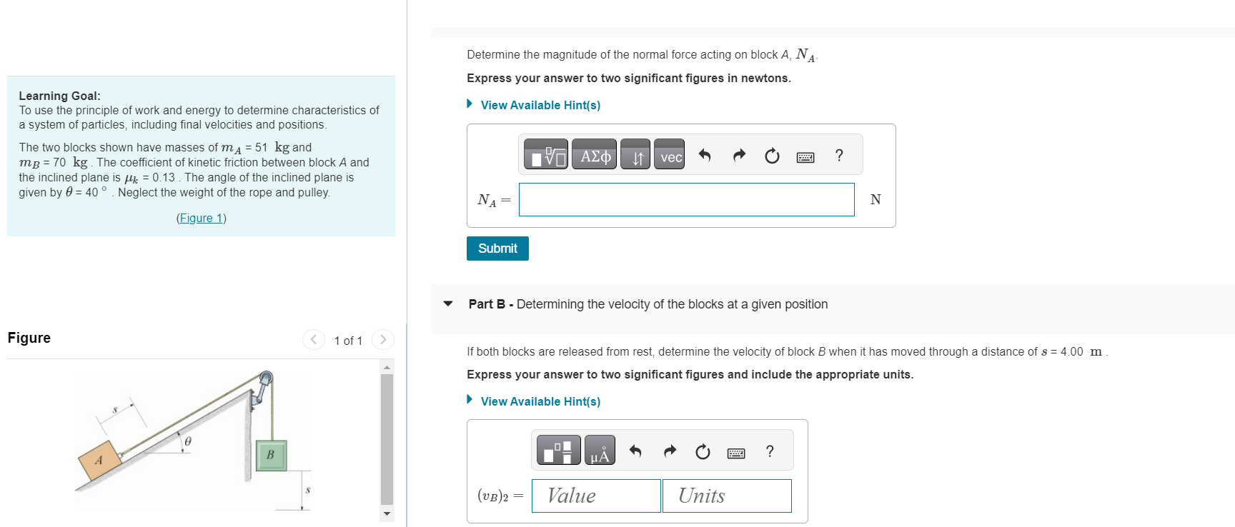 Solved Determine the magnitude of the normal force acting on | Chegg.com