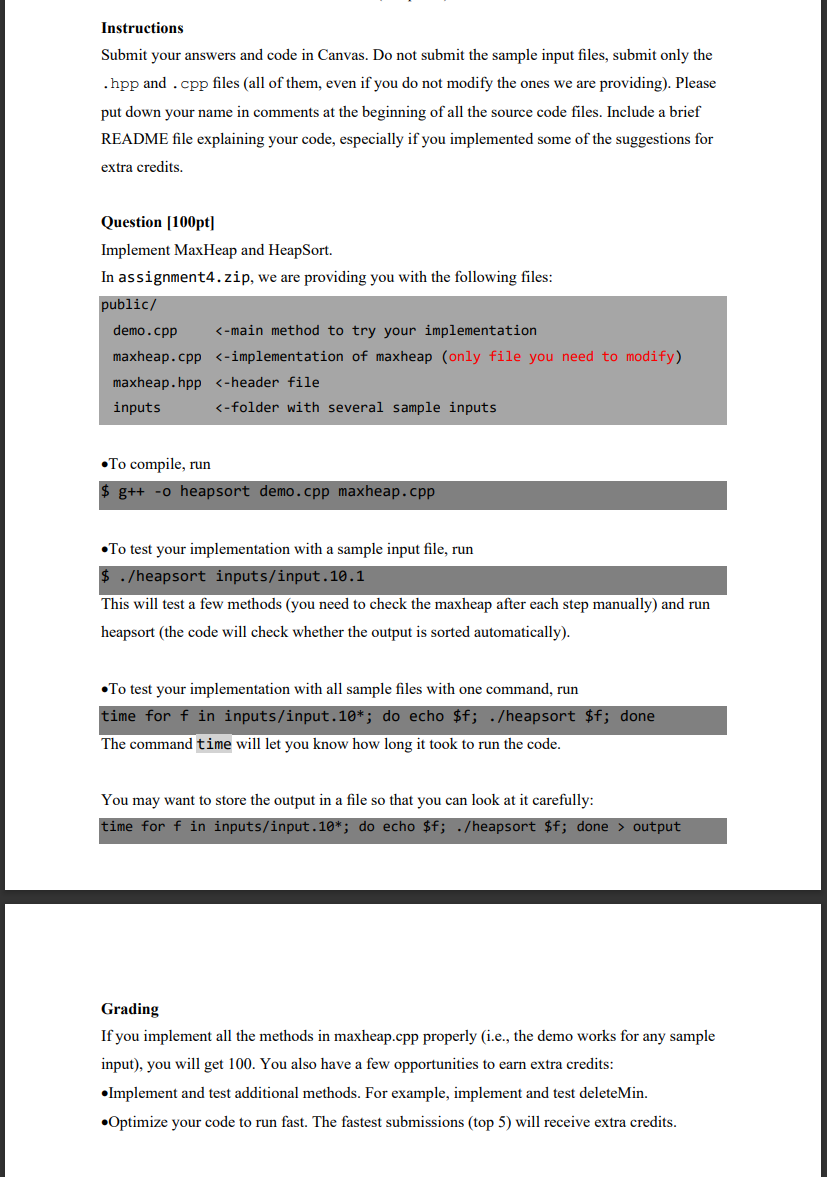demo.cpp #include "maxheap.hpp" #include | Chegg.com