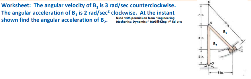 Solved VC Worksheet: In the linkage shown below, the | Chegg.com