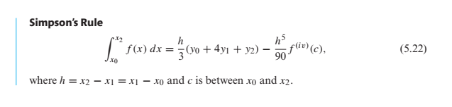 Solved 9. Apply Simpson's Rule approximation to ∫01x4dx, and | Chegg.com