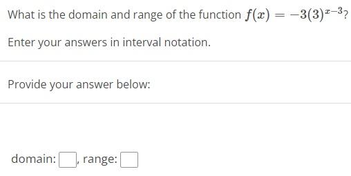 Solved What is the domain and range of the function | Chegg.com