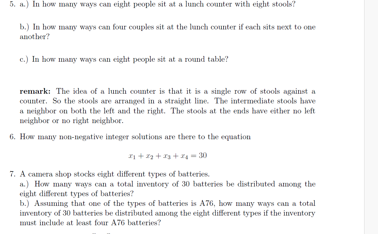 Solved equivalence class of permutations of the elements in | Chegg.com
