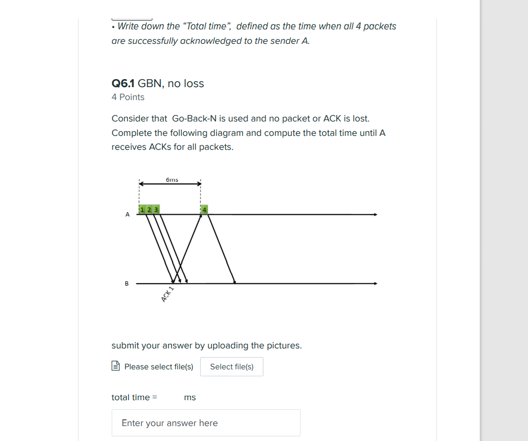 Solved Q6 Reliability Protocols: Go-back-N, Selective Repeat | Chegg.com