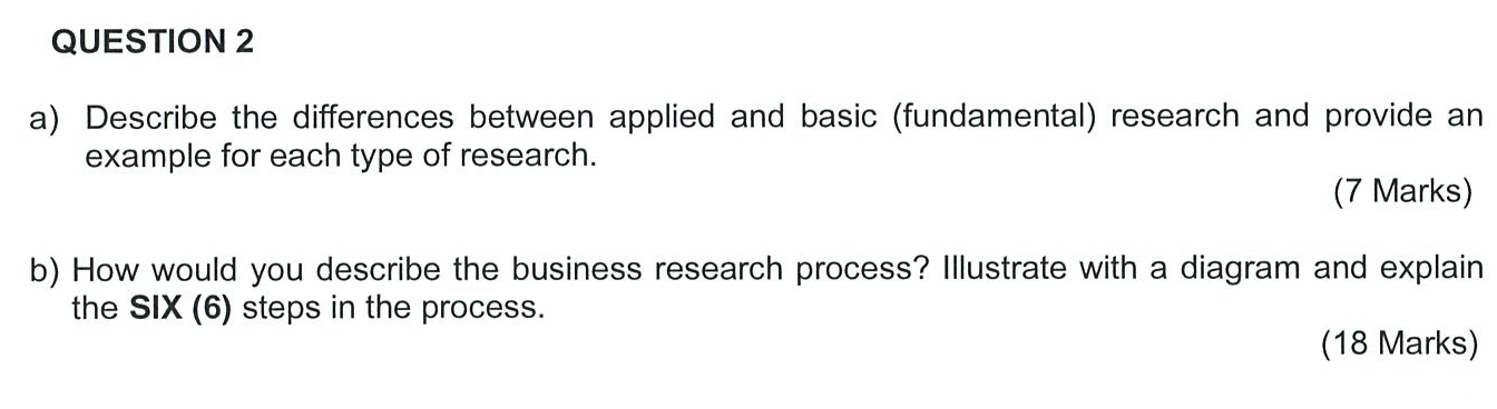 Solved QUESTION 2 a) Describe the differences between | Chegg.com