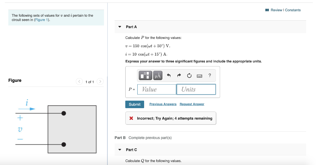 Solved MI Review | Constants The following sets of values | Chegg.com