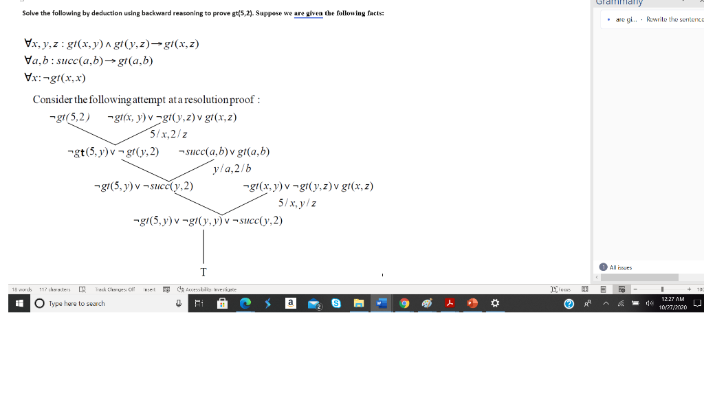 Glaminary Solve the following by deduction using | Chegg.com