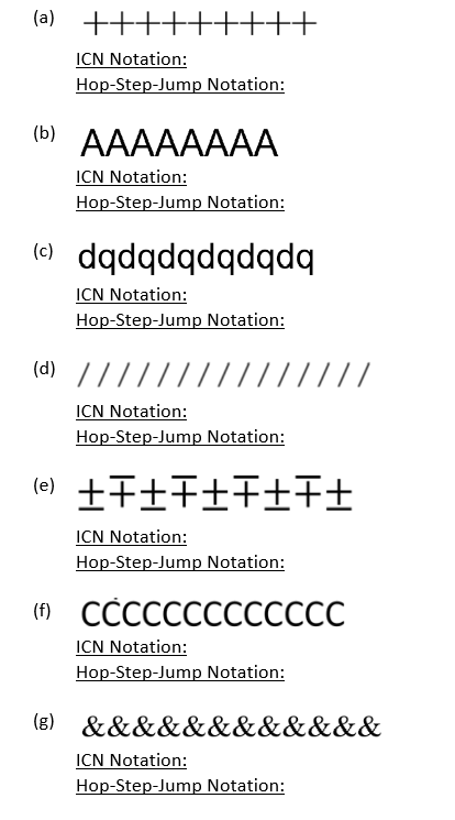 Problem 2: Classify the following frieze patterns in | Chegg.com