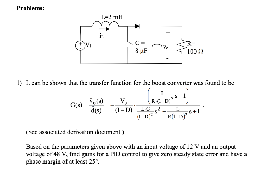 Solved Problems: L-2 mH IL 8 uF 100Ω 1) It can be shown that | Chegg.com