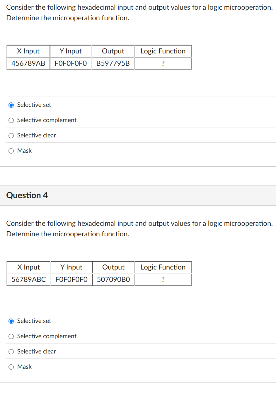 Solved Consider the following hexadecimal input and output | Chegg.com