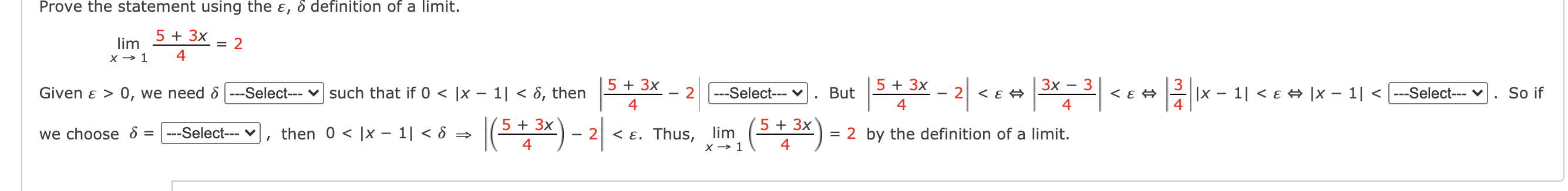 Solved Prove the statement using the e, definition of a | Chegg.com