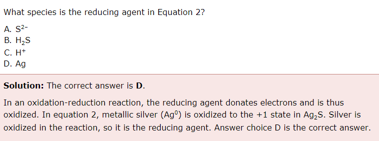 Solved Equation 2: 2 Ag(s) + H2S(aq) → Ag2S(s) + H2(g) I | Chegg.com