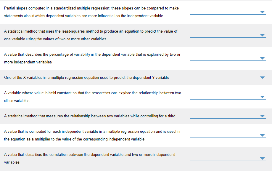 Solved In the following table, match each definition with | Chegg.com