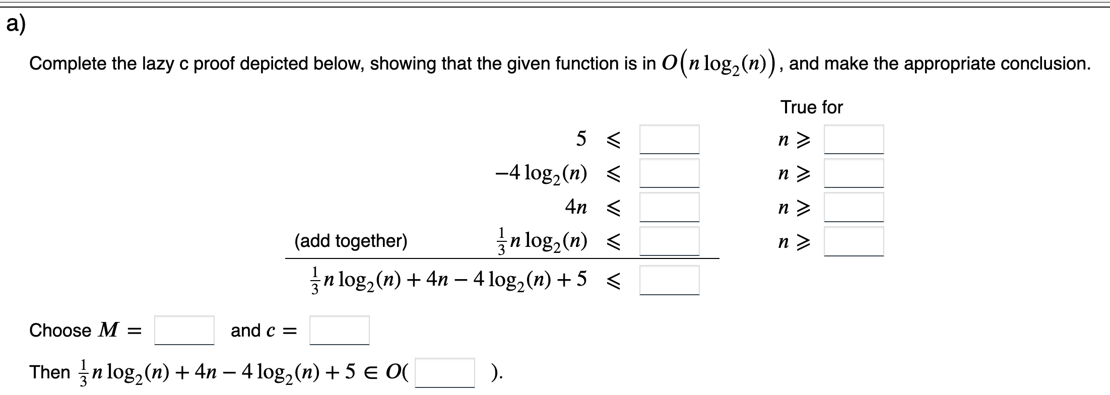 Complete the lazy c proof depicted below, showing | Chegg.com