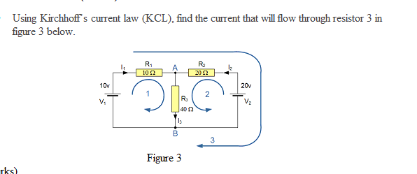 Solved Using Kirchhoff's current law (KCL), ﻿find the | Chegg.com