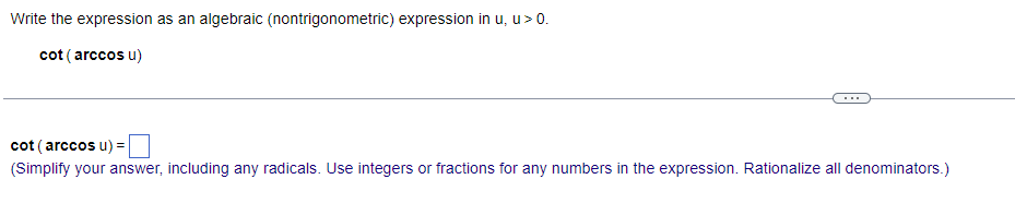 Solved Write the expression as an algebraic | Chegg.com