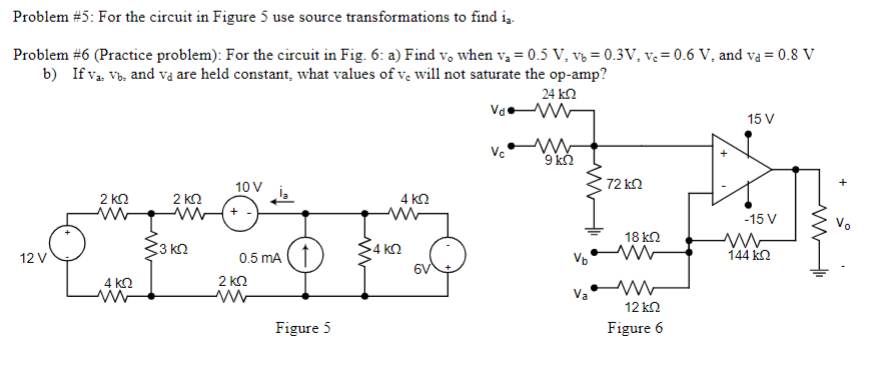 Solved Electric circuit analysis problems I need steps with | Chegg.com