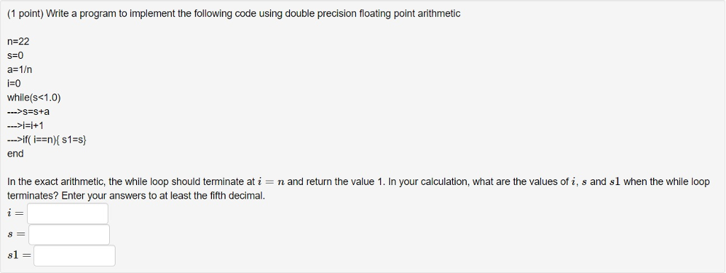 Solved 1 Point Write A Program To Implement The Following 2390