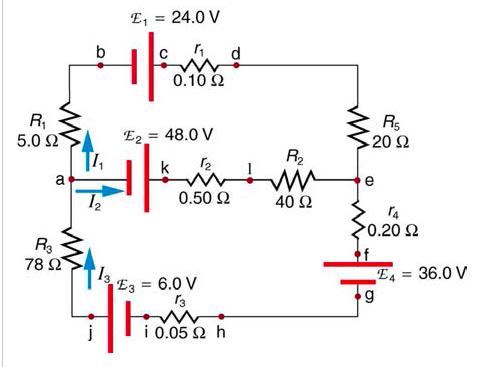Solved Kirchhoff example- Using Kirchhoff's Rules, calculate | Chegg.com