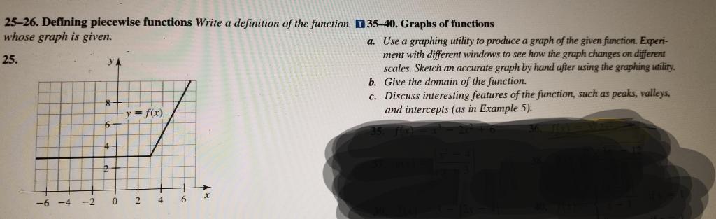 Solved 25-26. Defining piecewise functions Write a | Chegg.com