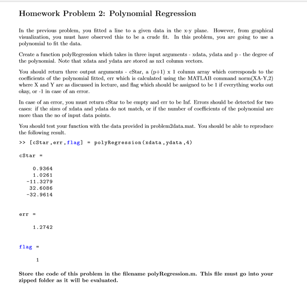 Solved Please solve the following question using Matlab | Chegg.com