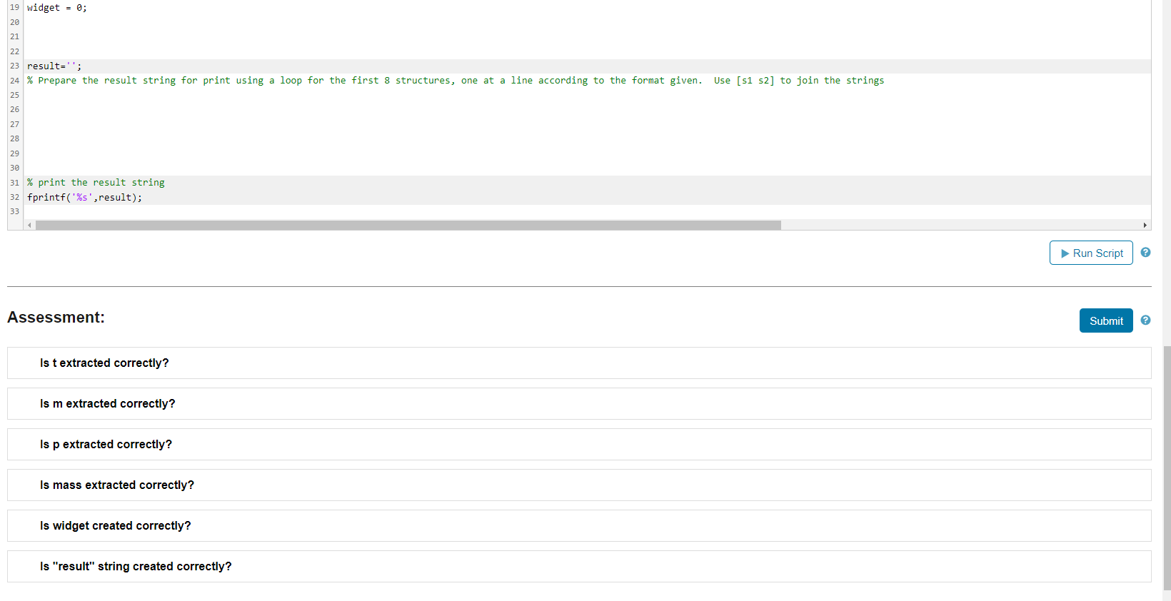 Solved The MATLAB file widgetData.xlsx containswidget | Chegg.com