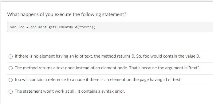 Solved What happens of you execute the following statement? | Chegg.com
