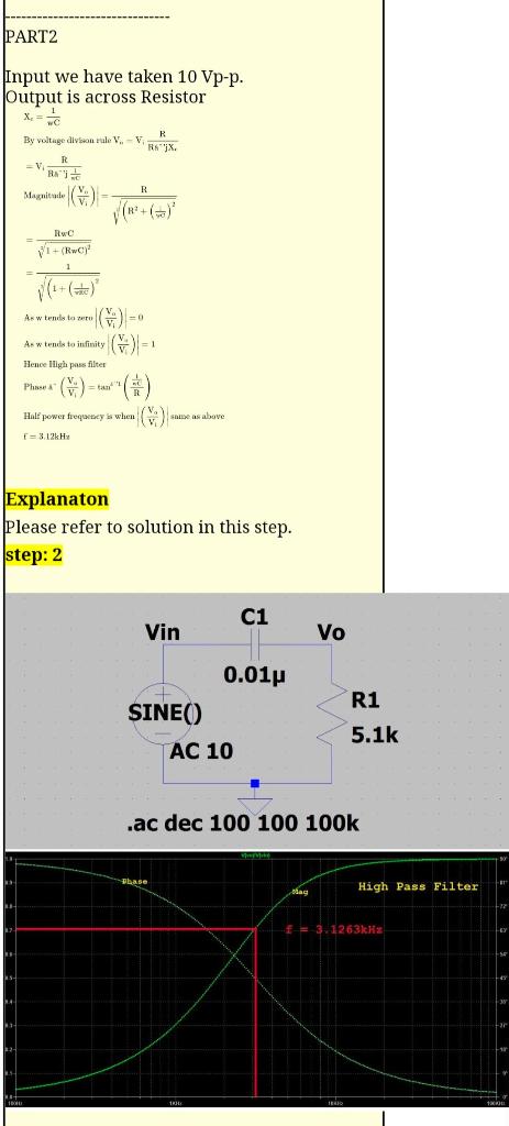 Solved can i get a written lab report for this circuit | Chegg.com