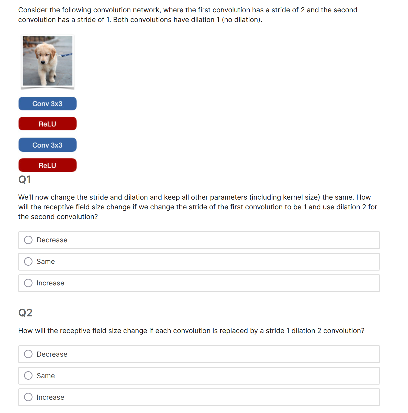 Solved Consider the following convolution network, where the | Chegg.com