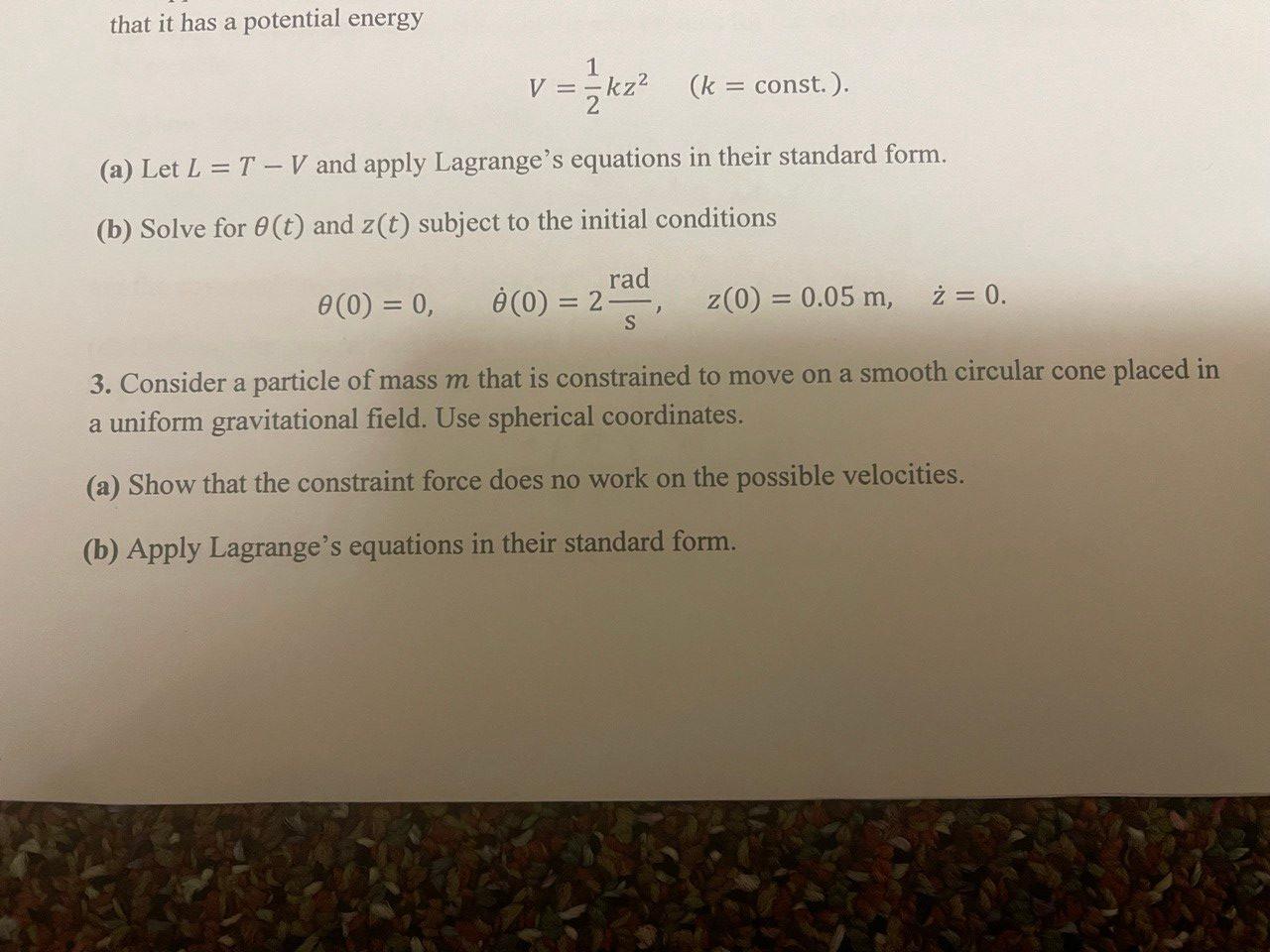 Solved (c) Deduce that r2θ˙= const. (=hˉ, say ). Interpret | Chegg.com