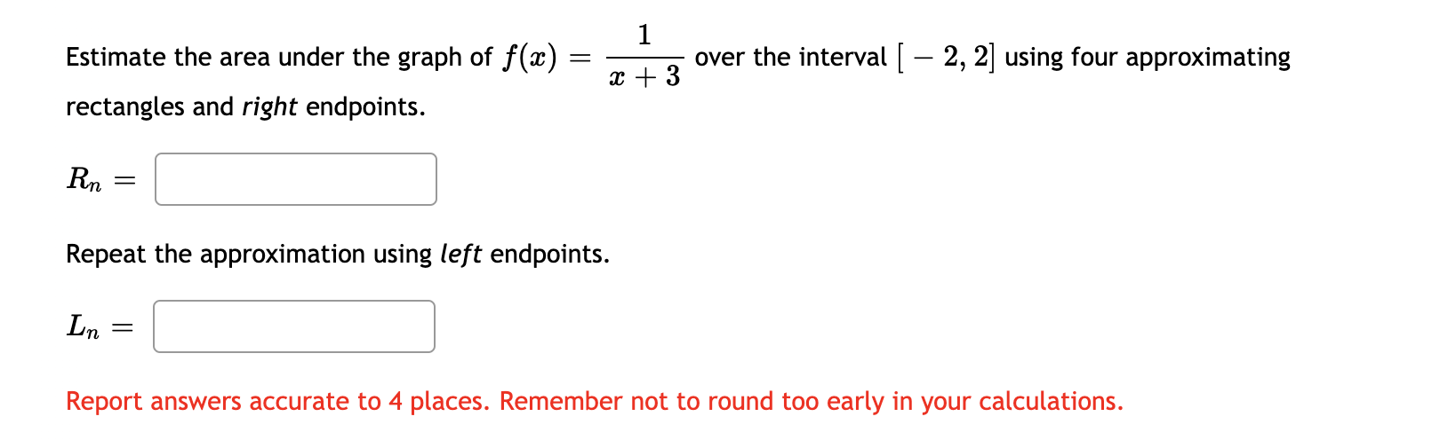 Solved 1 over the interval [ – 2, 2] using four | Chegg.com